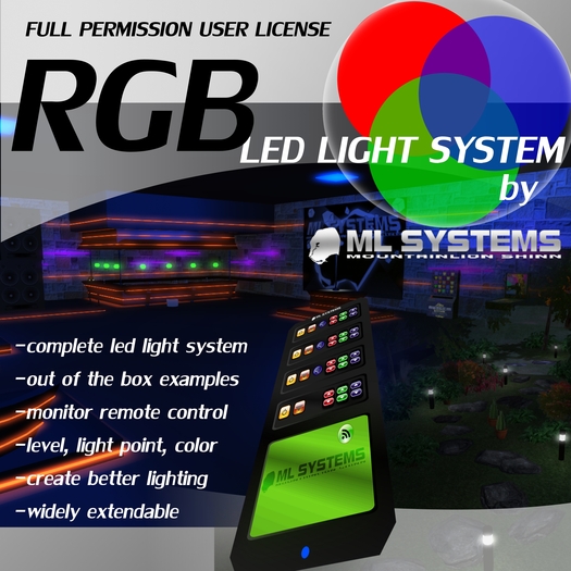 Second Life Marketplace - RGB Led Light System Full Perm